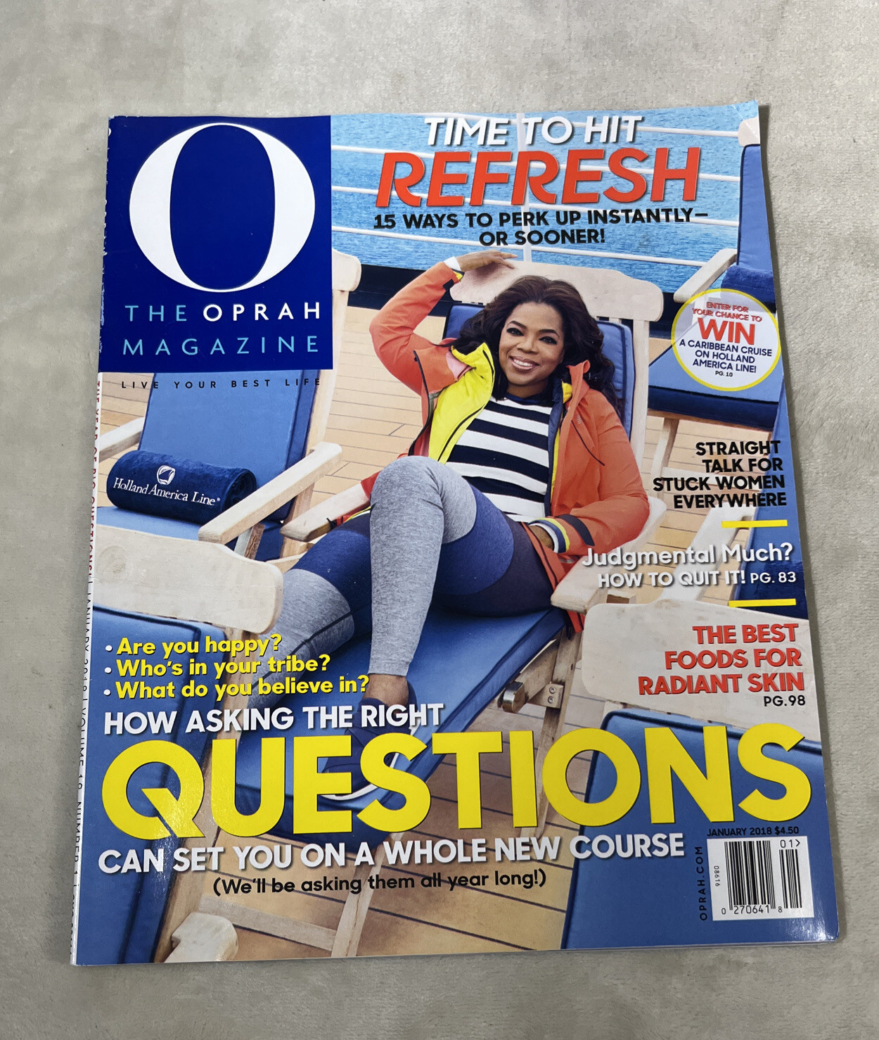The Oprah Magazine January 2018 Volume 19 Number 1 Year of Big ...
