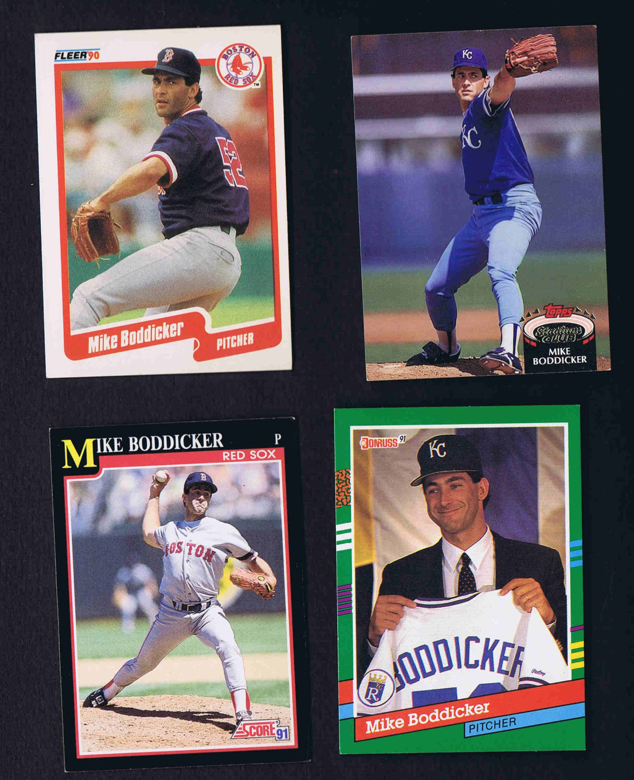 MIKE BODDICKER MLB BASEBALL CARD LOT #17 | eBay