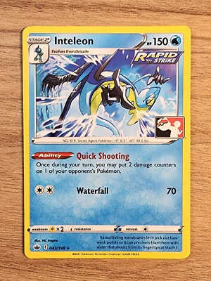 Inteleon 043/198 - Pokemon Prize Pack Series Pokemon Card NM | eBay