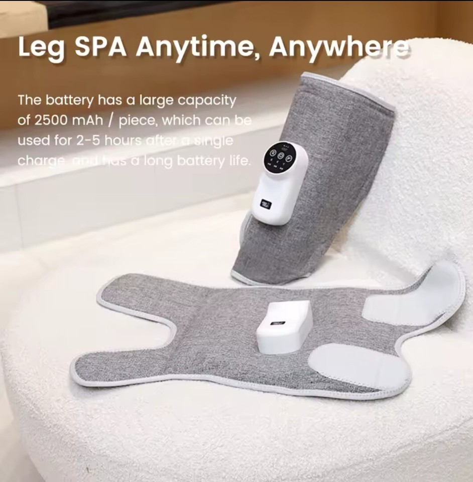 Electric Leg Massager Wireless Heating with Air Compression Leg Massage ...