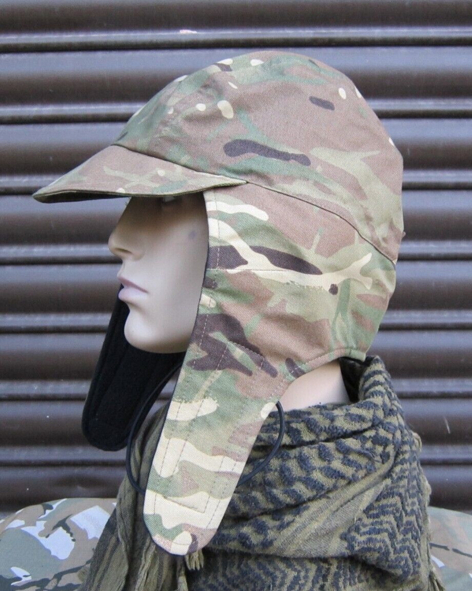 BRITISH ARMY SURPLUS MTP ECW PEAK HAT/ S-XL,BREATHABLE EXTREME COLD ...