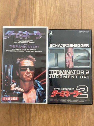 Arnold Schwarzenegger THE TERMINATOR 1 +2 Japanese movie VHS japan ...