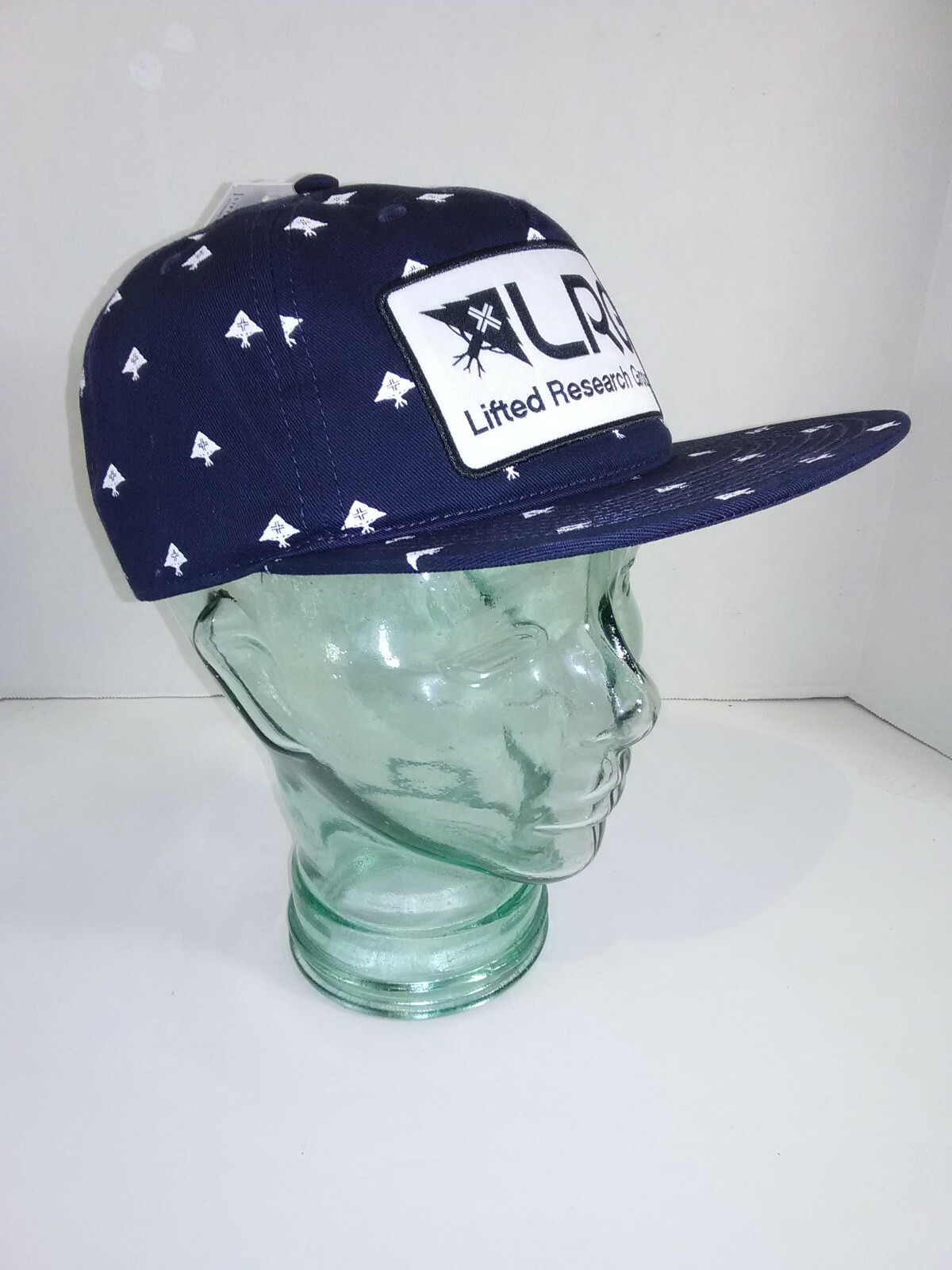 LRG LIFTED RESEARCH GROUP MONOGRAM PRINT BLOCK LOGO FIVE PANEL SNAPBACK ...