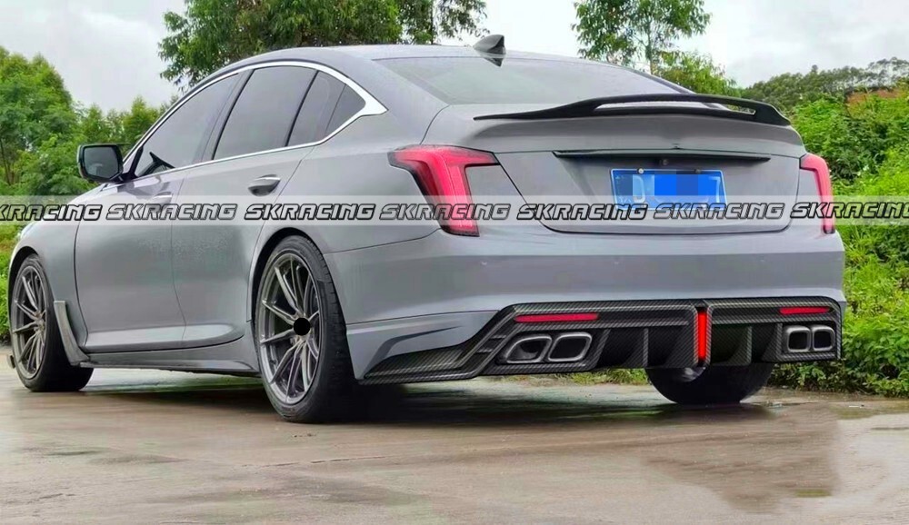 For Cadillac CT5 2020-2022 Real Carbon Fiber Rear Trunk Spoiler Wing ...
