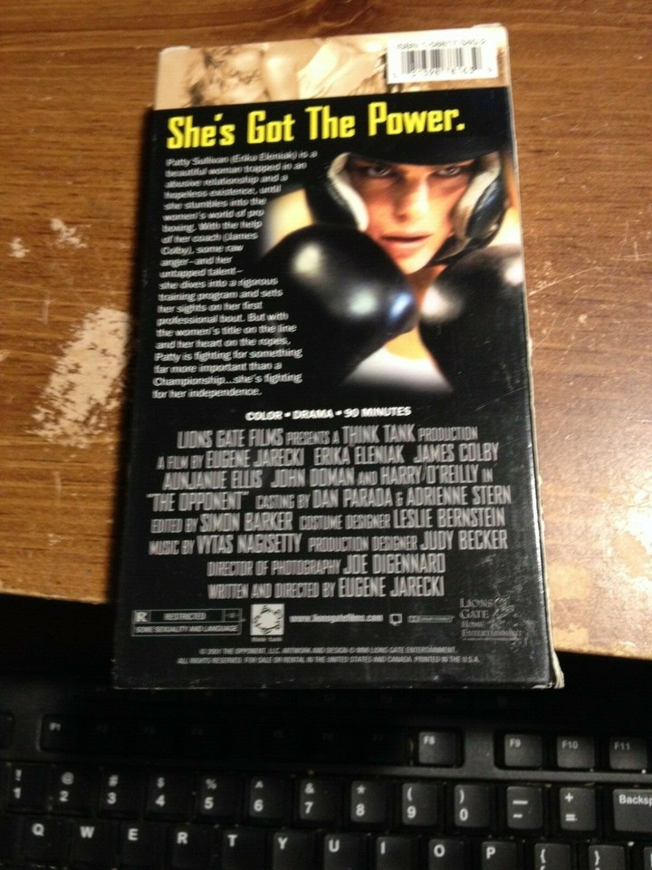 THE OPPONENT (vhs) Erika Eleniak, James Colby, John Doman. Good Cond ...