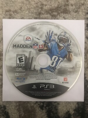 Madden NFL 13 (PlayStation 3 PS3) Mint Disc Only! See Description ...