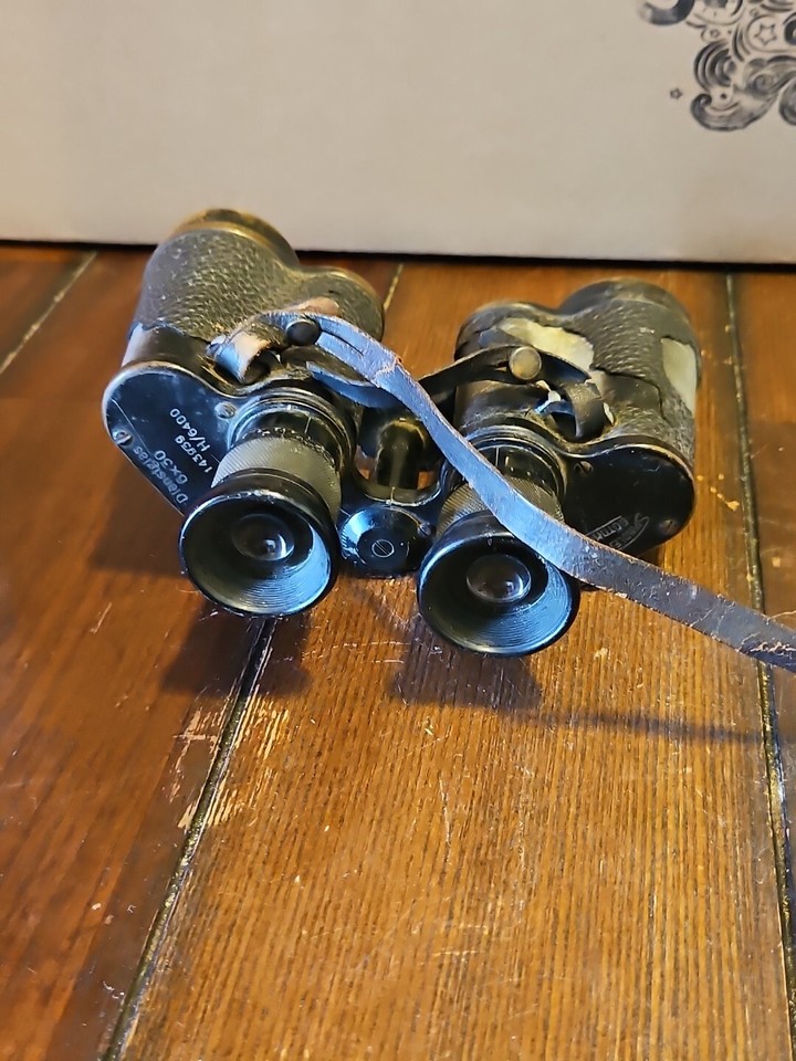 WWII DIENSTGLAS German Border Guard Binoculars Spindler and Hoyer 6x30 ...