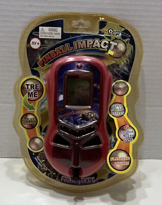 Pinball Impact Hand Held Video Game Vintage Pull Plunger Space New ...