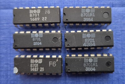 (6x) MOS 8701 Clock Generator Timing Chips for Commodore 64/128 GENUINE ...