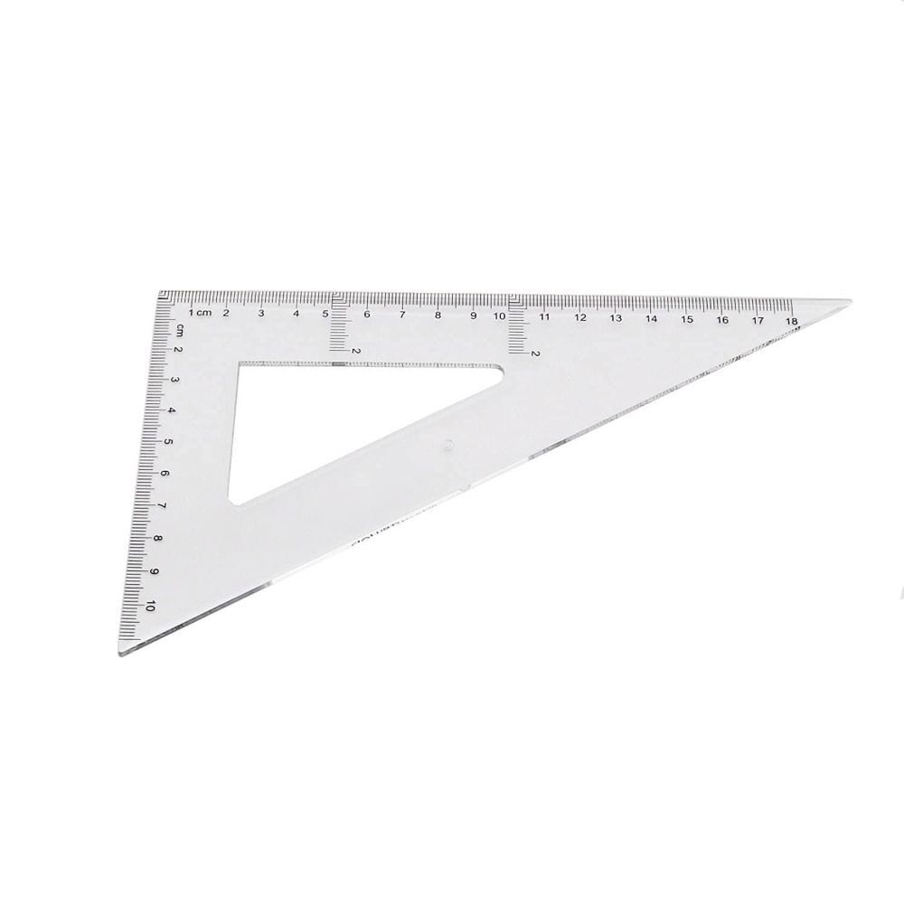 2 Pack Acrylic Ruler 30/60 Degree Triangle Ruler Drawing Measuring Tool ...