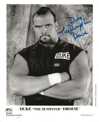 WWE DUKE "The Dumpster" DROESE Promo 8x10- WWF Superstar w/COA | eBay