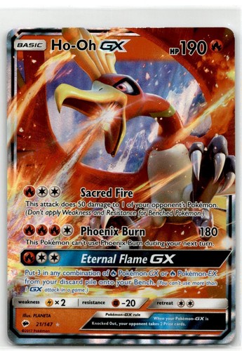 Pokemon Trading Card TCG Ho-Oh-GX #21 | eBay