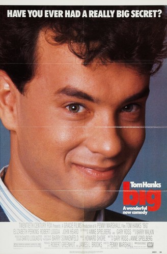 NEW Tom Hanks BIG 80's Movie Poster Print Canvas FREE SHIPPING | eBay