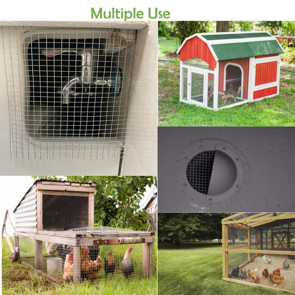 304 Stainless Steel Wire Mesh，2Pack 4 Mesh Completely Welded ...