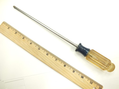 CRAFTSMAN TOOLS No. 2 PHILLIPS TIP SCREWDRIVER HARD HANDLE LONG SHAFT ...