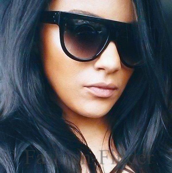 Oversized Large Big SHADE Ombre Flat Top Teardrop Fashion Designer ...