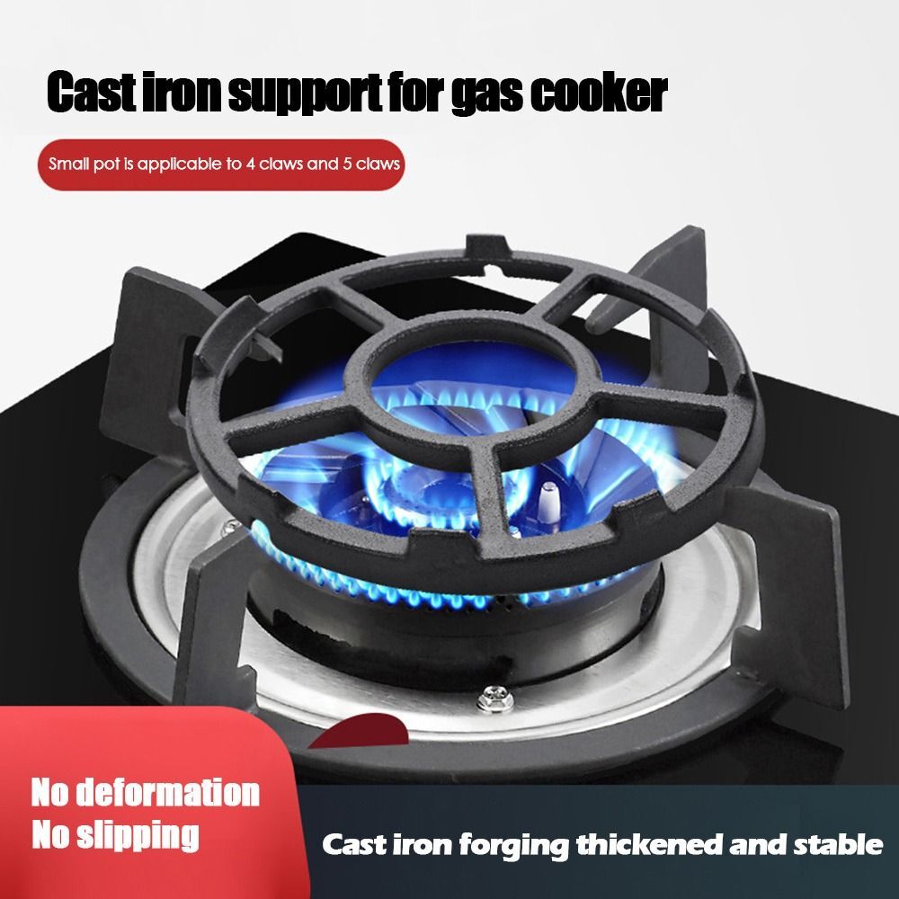 Cooktop Range for Gas Hob Stove Trivets Milk Pot Holders Cast Iron Pan ...