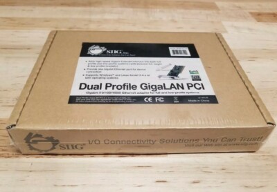 SIIG CN-GP1011-S3 Dual Profile GigaLAN PCI Gigabit Network Adapter Card-38 | eBay
