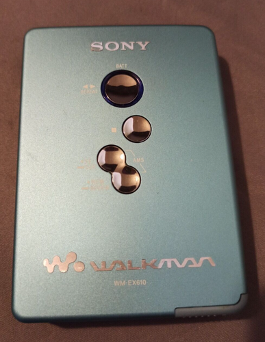 Sony Blue Walkman WM-EX610 retro cassette player - Not tested No ...