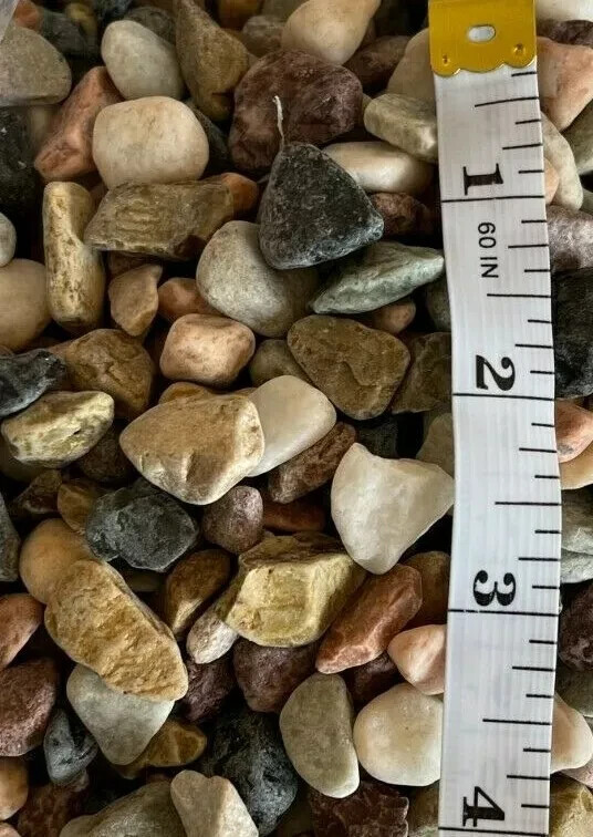 5.5 LB Mixed Color Stones Small Decorative River Rock Garden & Indoor ...