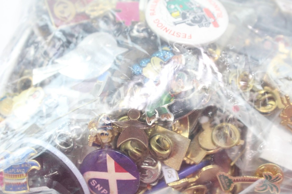 Assorted Pin Badges / Lapel Pins Inc Vintage Charity Enamel Sport Etc ...