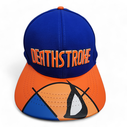 Six Flags DC Comics Deathstroke Hat Orange Blue Adult Adjustable ...