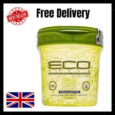 Ecostyle Olive Oil Styling Gel, Green- All Day Hold, Alcohol Free, Paraben Free | eBay UK