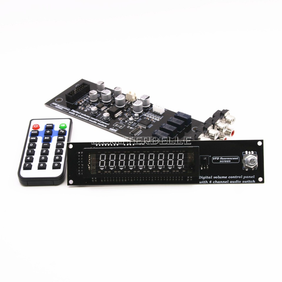 Assembled CS3310 Remote Preamp Board VFD Display 4-way Input HIFI ...