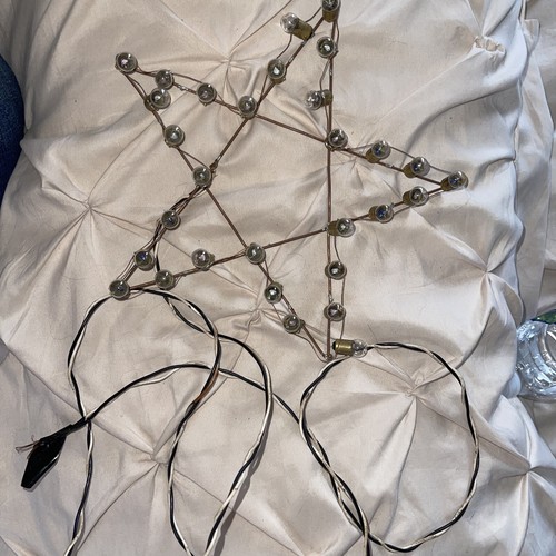 Light up Star with miniature lamp bulbs - wired | eBay