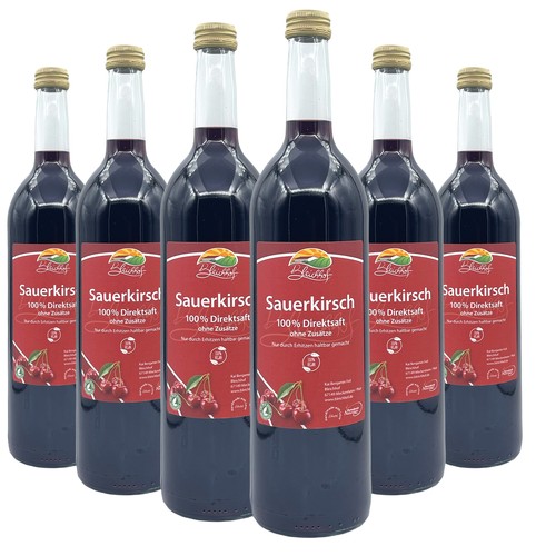 Bleichhof Sauerkirschsaft – 100% Direktsaft OHNE Zuckerzusatz, vegan ...