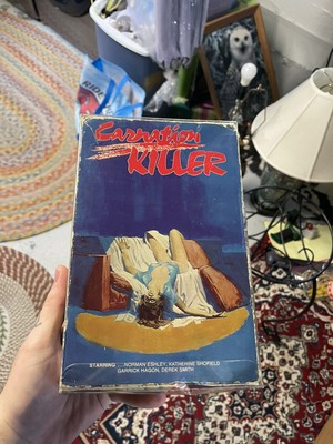 Carnation Killer VHS rare horror AIR Video ariel Big Box Housegeist | eBay