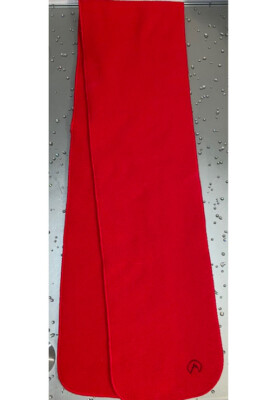 Red Fleece Scarf Winter Ski Snow Wrap 58” x 8” EXCELLENT Condition! | eBay