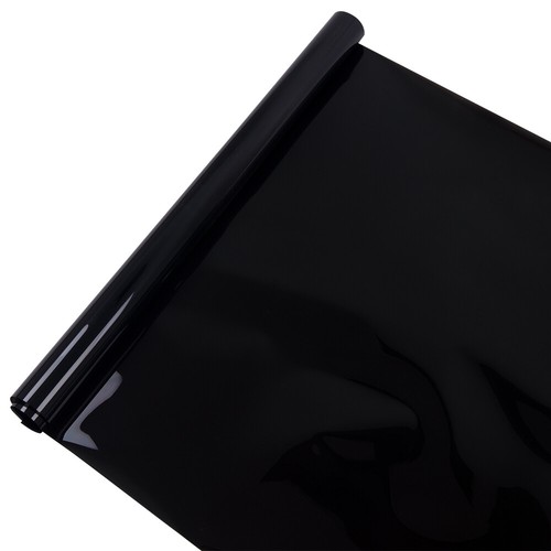 Deep Black VLT 15% Car Window Tint 100% UV Proof Nano Ceramic Home Auto ...