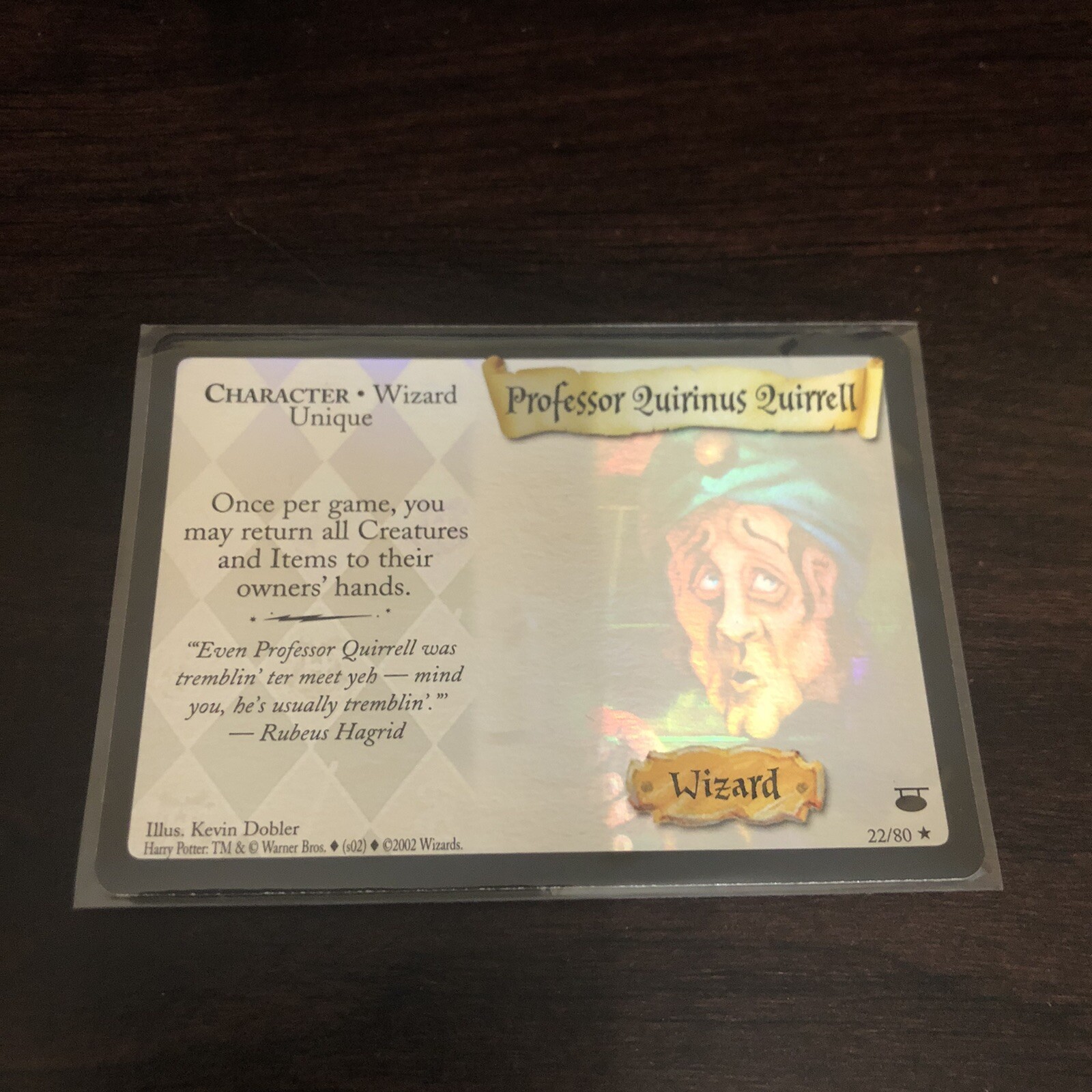 PROFESSOR QUIRINUS QUIRRELL 22/80 Foil Harry Potter TCG Diagon Alley | eBay