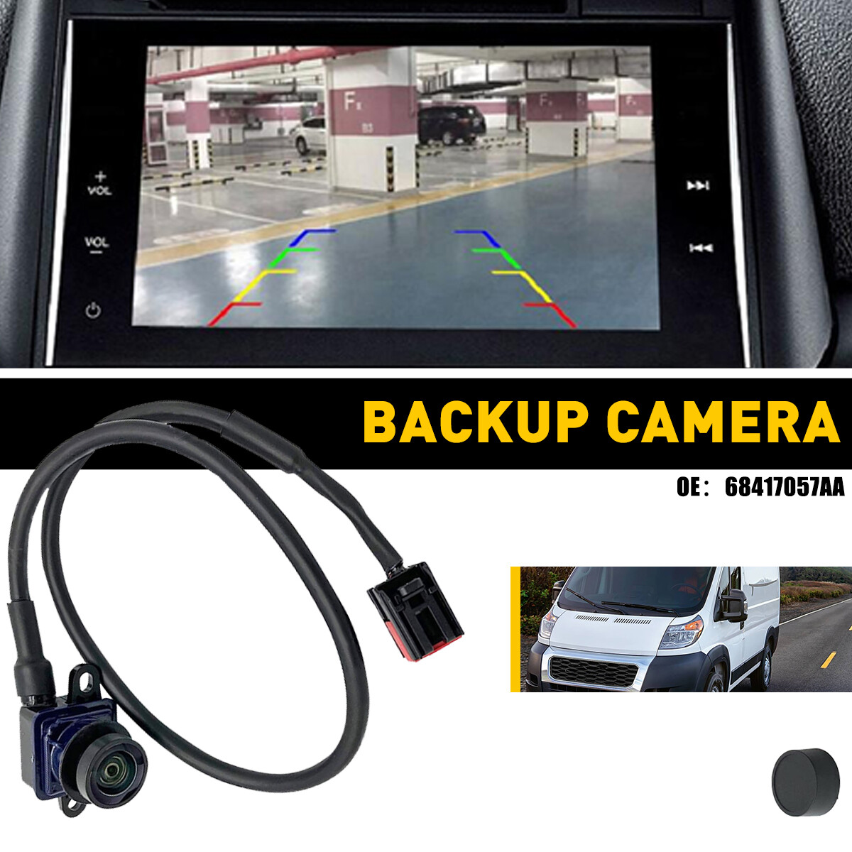 Rear View Backup Back Up Parking Camera For 2018-21 RAM PROMASTER 1500 ...