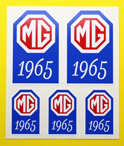 MG 1961-1980 MG MIDGET MGB MGBGT V8 MGC Year Date stickers decals ...