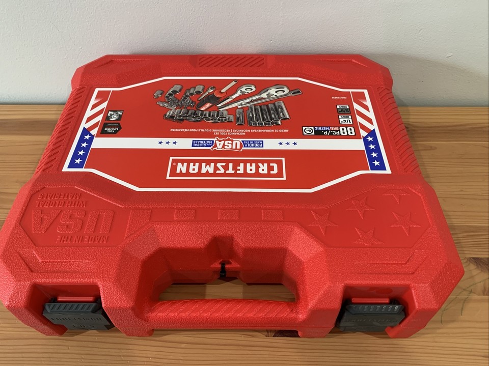 Craftsman USA 88 Piece SAE / Metric Socket Set Made in Texas USA ...