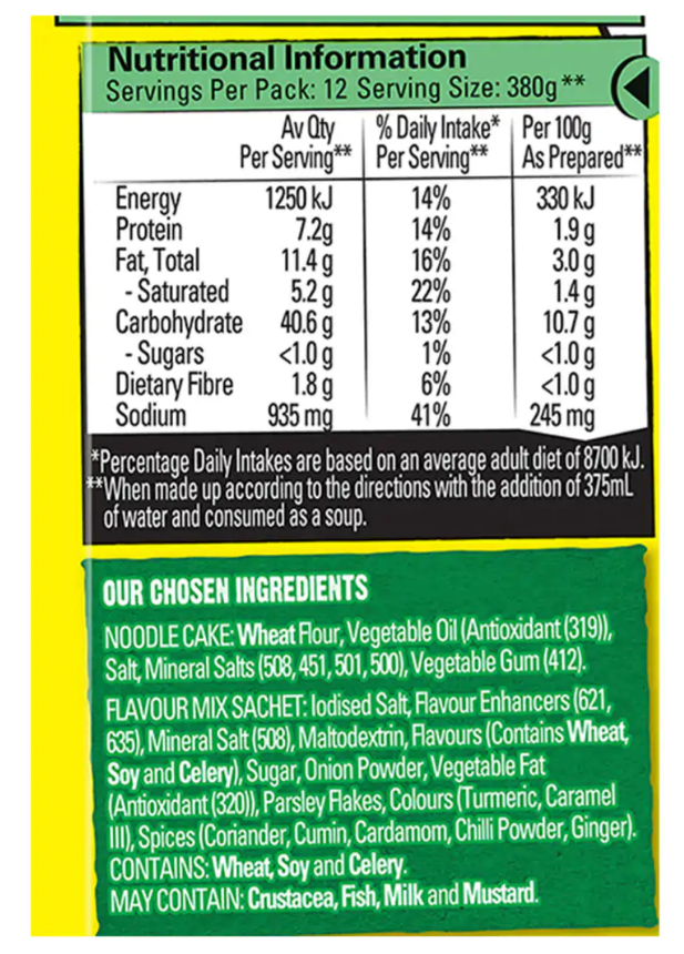 12 x 72g Maggi 2 Minute Noodles Chicken Quick Lunch Meal Value Bulk ...