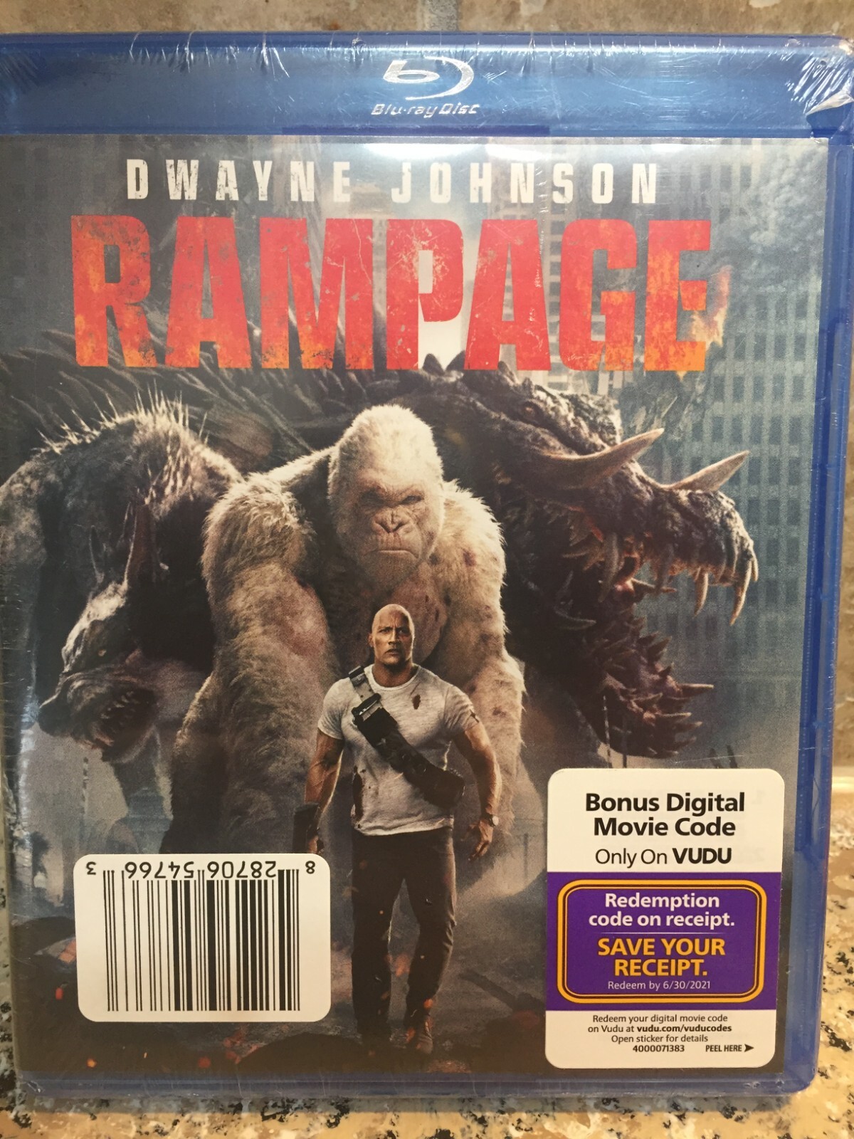 Rampage+%28blu-ray+Dvd%29+Dwayne+Johnson+2018+Action+Pg13 for sale ...