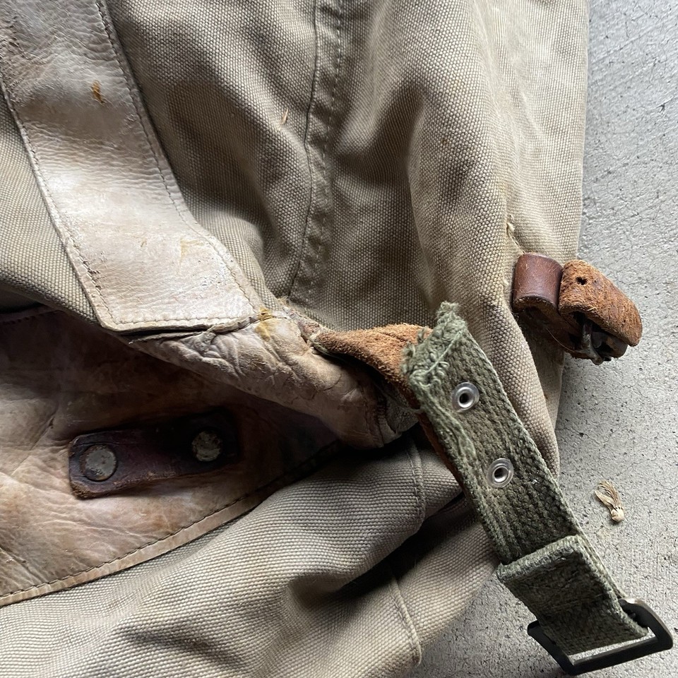 Swedish Army M39 Military Canvas Leather Backpack Frame Rucksack WWII ...