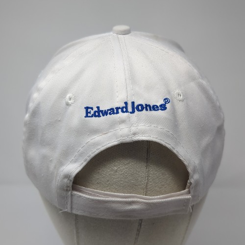 KC Edward Jones Strapback Baseball Cap White One Size Adjustable ...
