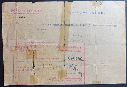 Apr 1944 WWII German Security Police SIPO & Polish criminal police ...