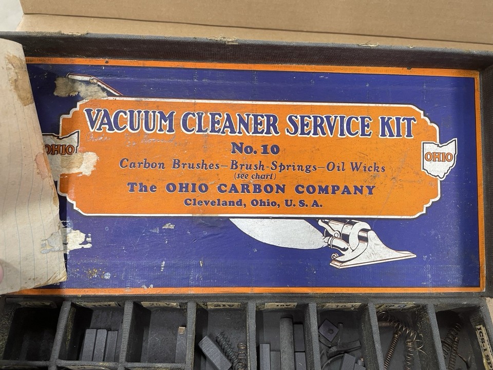 Vintage Vacuum Cleaner Service Kit No 10 Carbon Brushes Parts | eBay