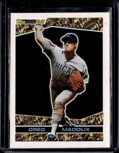 EL.61 Greg Maddux 1993 Topps #12 Black Gold | eBay