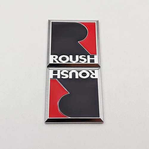 2x Chrome Metal Roush Emblem 3D Performance Bagde Sport Sticker Turbo ...