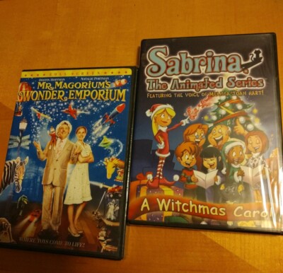 Lot Of 2 Christmas DVDs Sabrina A Witchmas Carol + Mr Magoriums Wonder ...