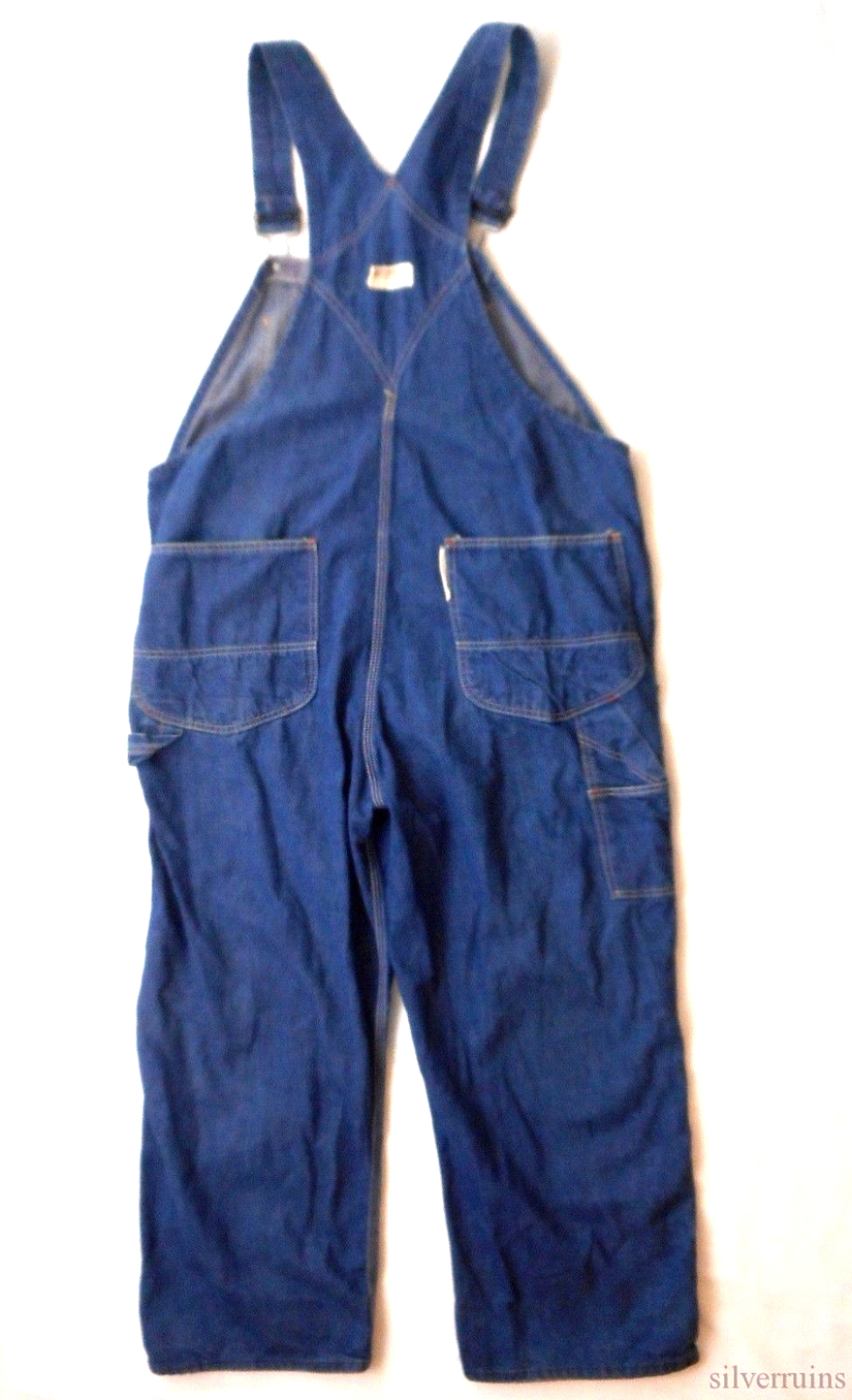 Montgomery Ward Vintage Bib Overalls 1960's Denim Gas Mechanic Work ...
