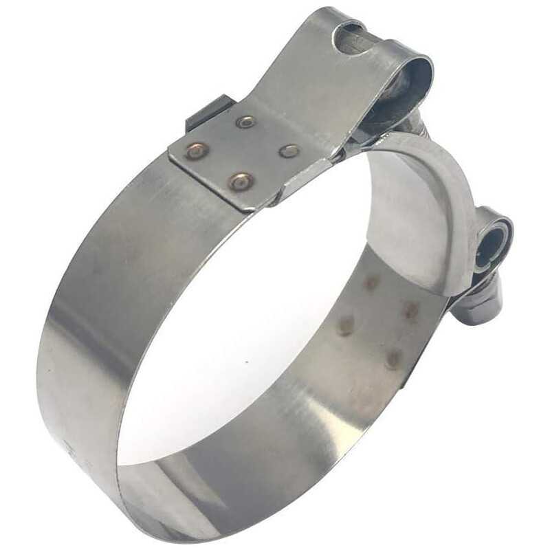 4 x 4" Inch T-Bolt Hose Clamp Stainless Steel For 103mm Intake Turbo ...