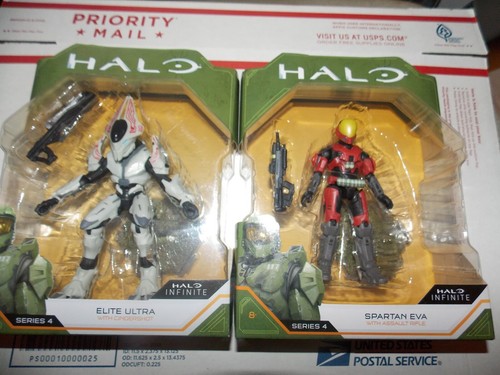 2-2021 Halo Infinite 4-5" Figures Lot , Elite Ultra & Spartan Eva | eBay