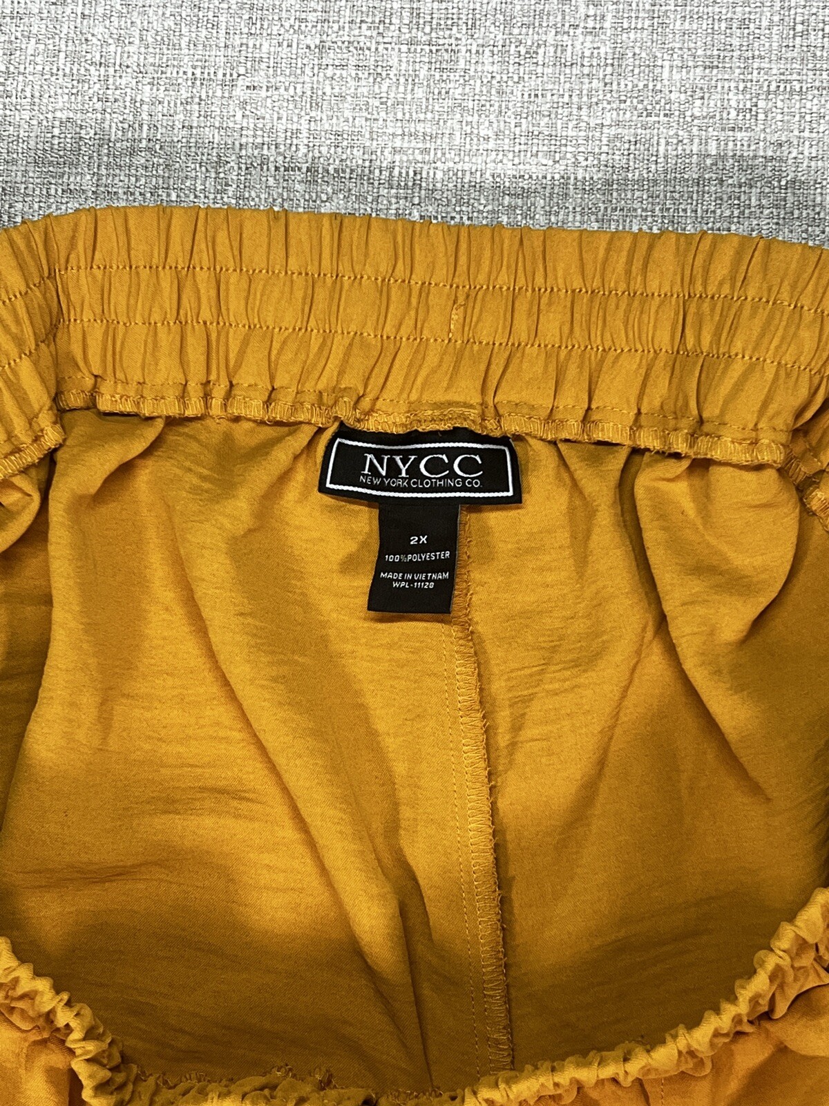 NYCC Pants XXL Yellow Woman’s Draw Strings New York Clothing Co Classic ...